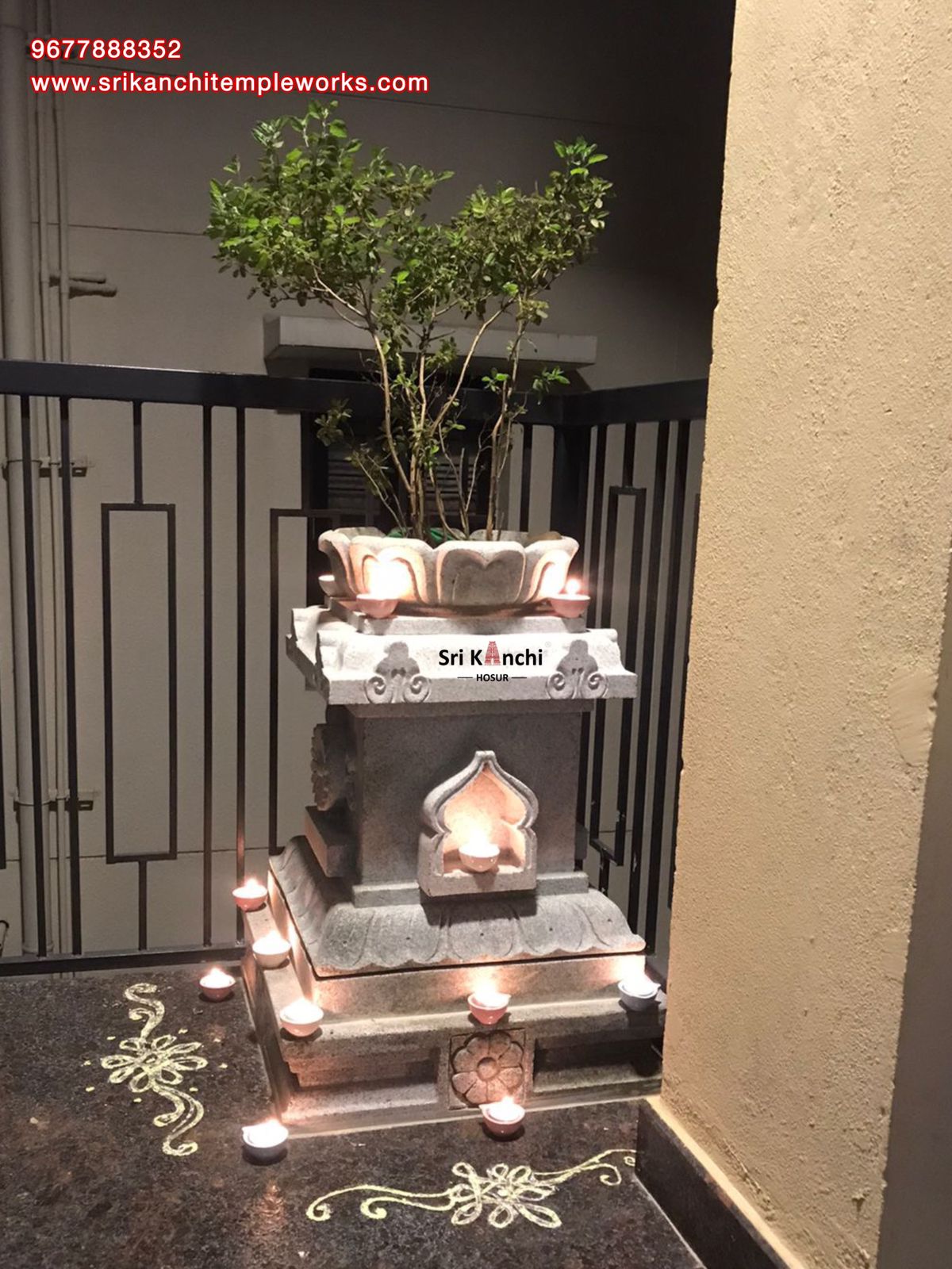 LOTUS top Tulasi maadam with Srinivasa Perumal Symbols – SRIKANCHI